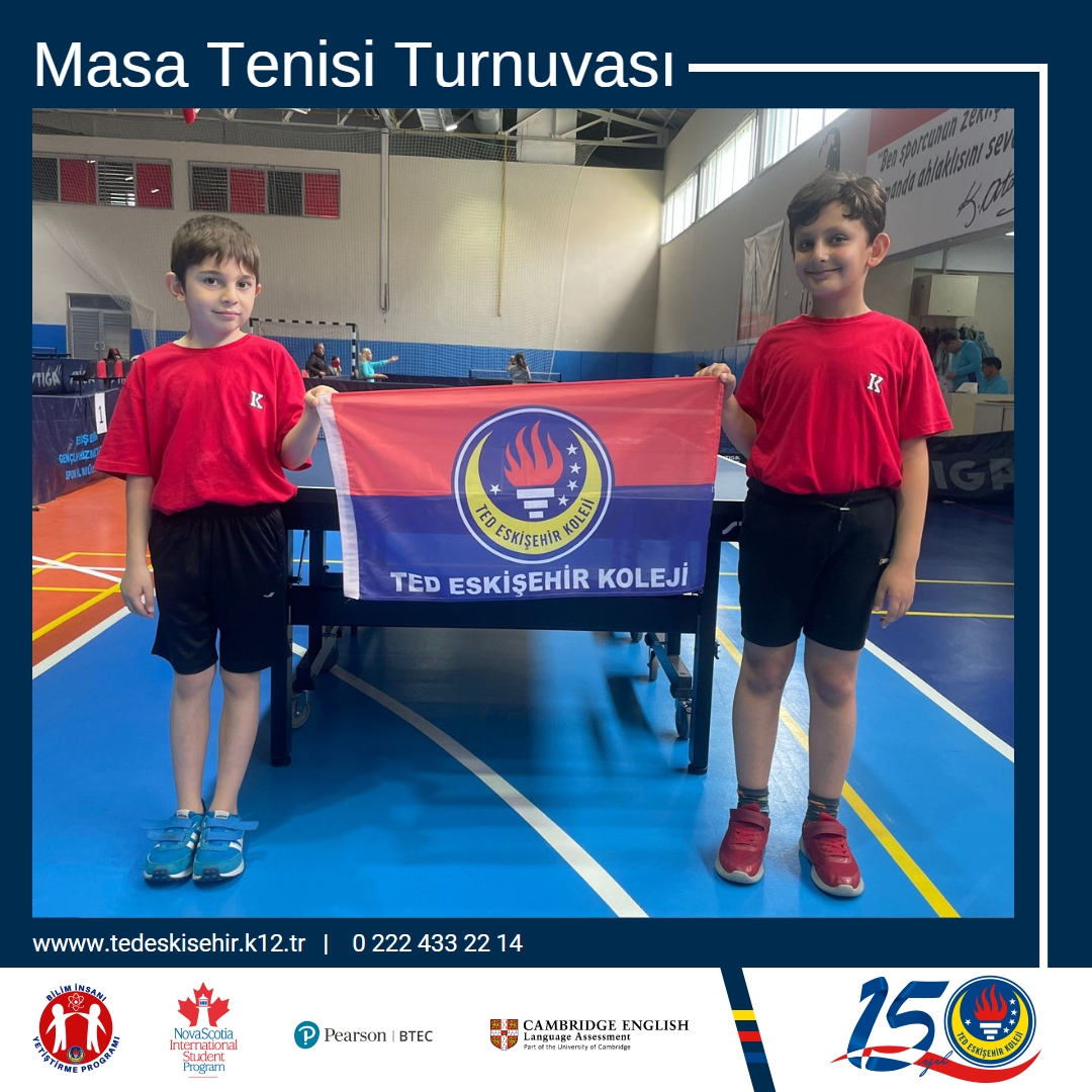 Öğrencilerimiz Masa Tenisinde İl Üçüncüsü - TED ESKİŞEHİR KOLEJİ